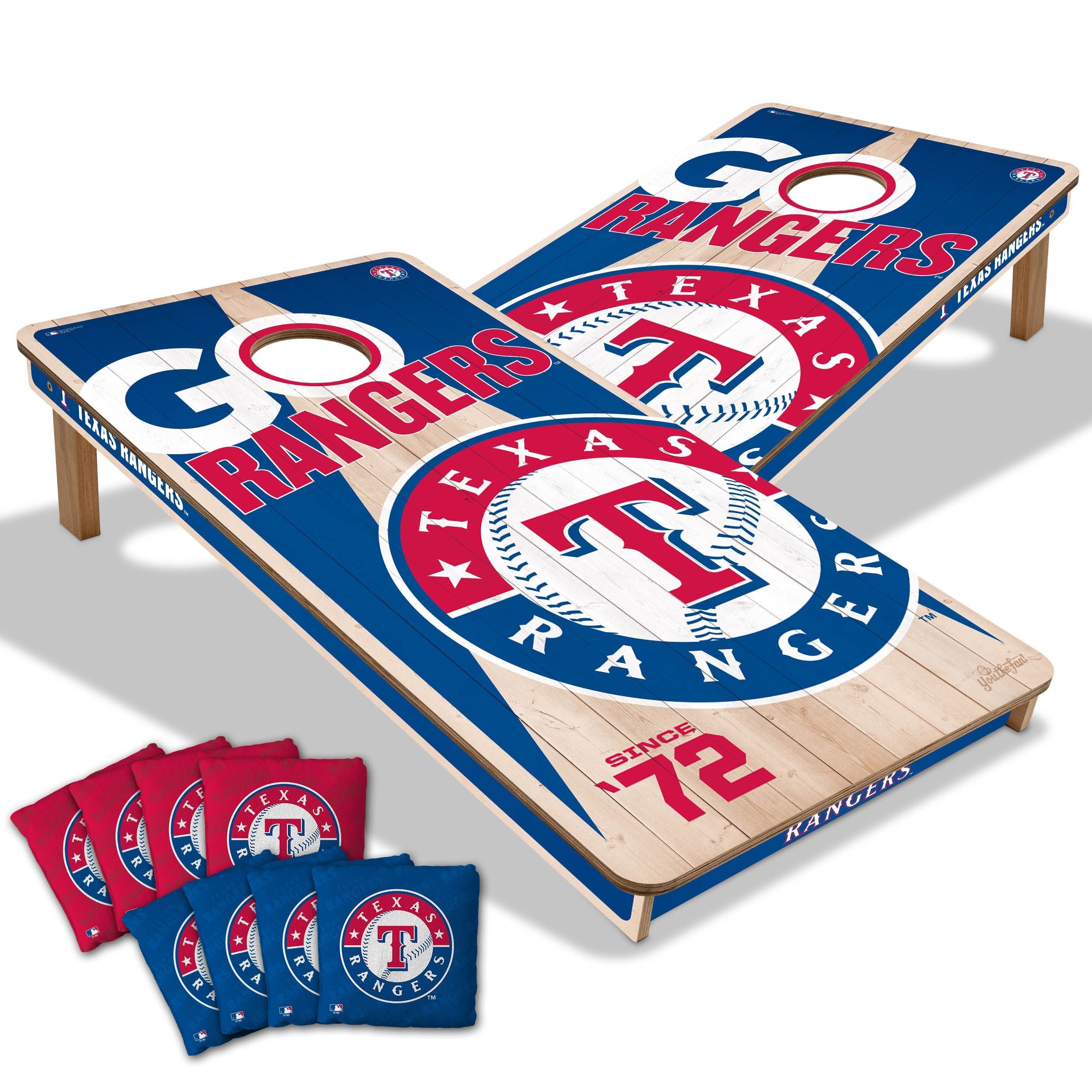 Texas Rangers 2x4 Pro Cornhole Boards