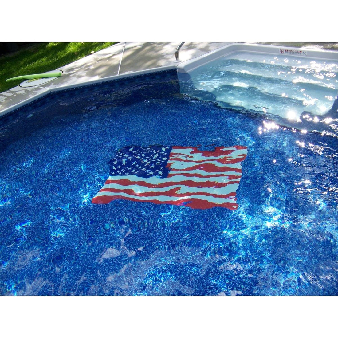 American Flag Decorative Poolmat – Skip's Garage