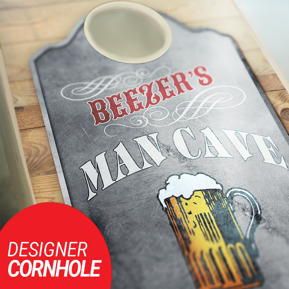 Personalized Man Cave Cornhole Set