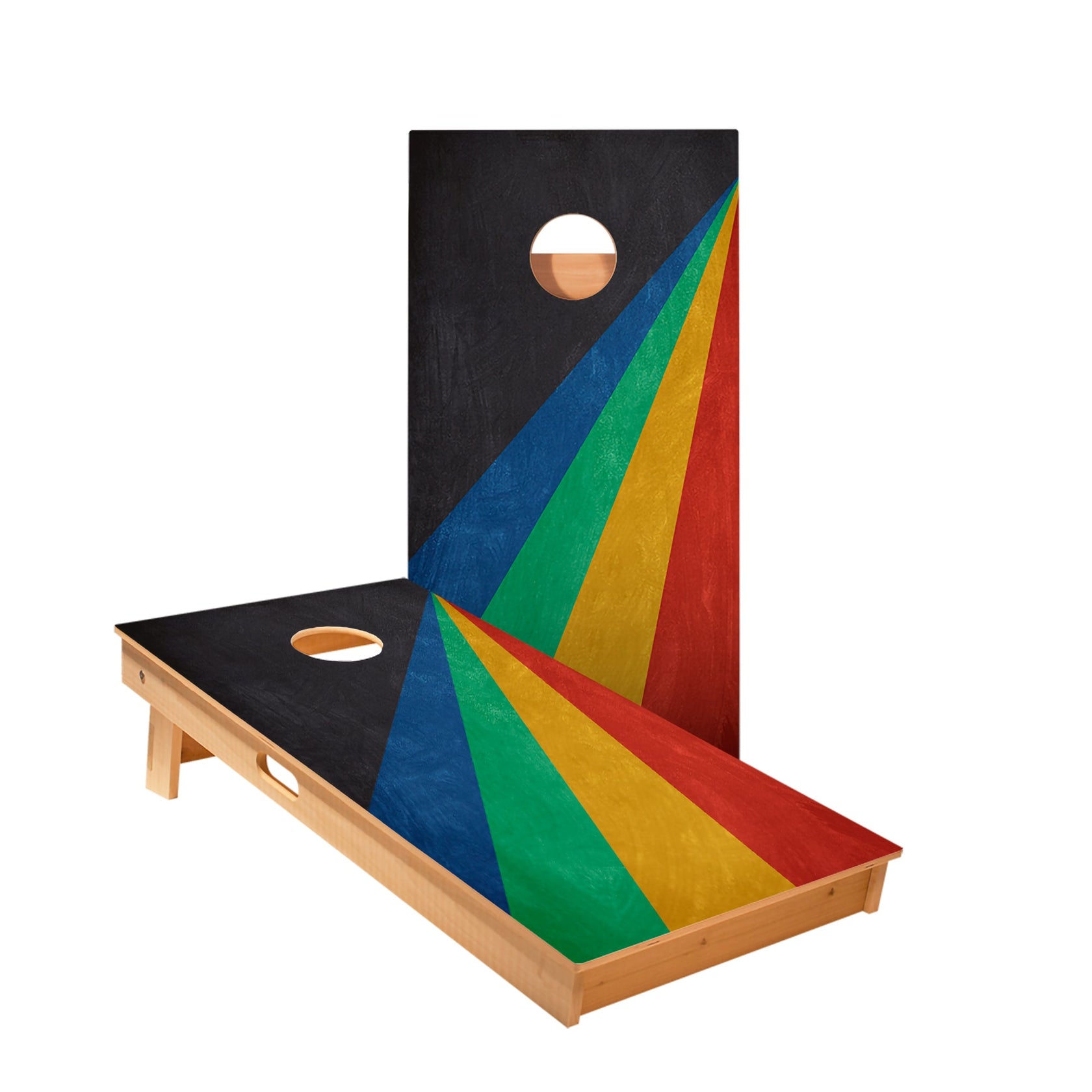 Angled Stripes Cornhole Boards - ACA Star Series