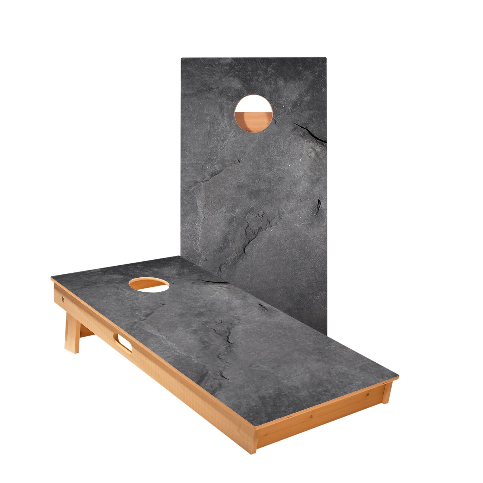 Black Stone Cornhole Boards - ACA Star Series – Skip's Garage