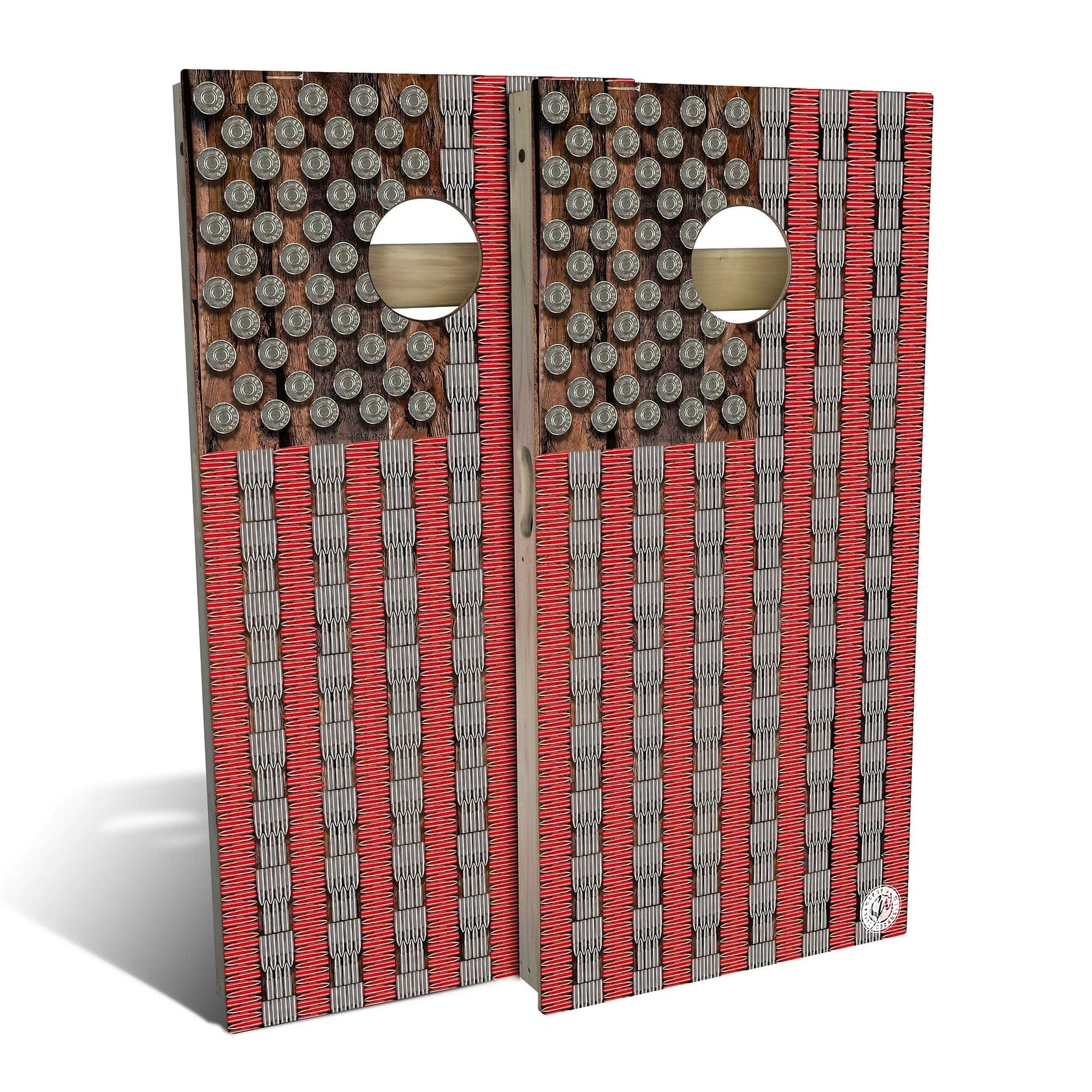 American Flag Bullets All-Weather Cornhole Set