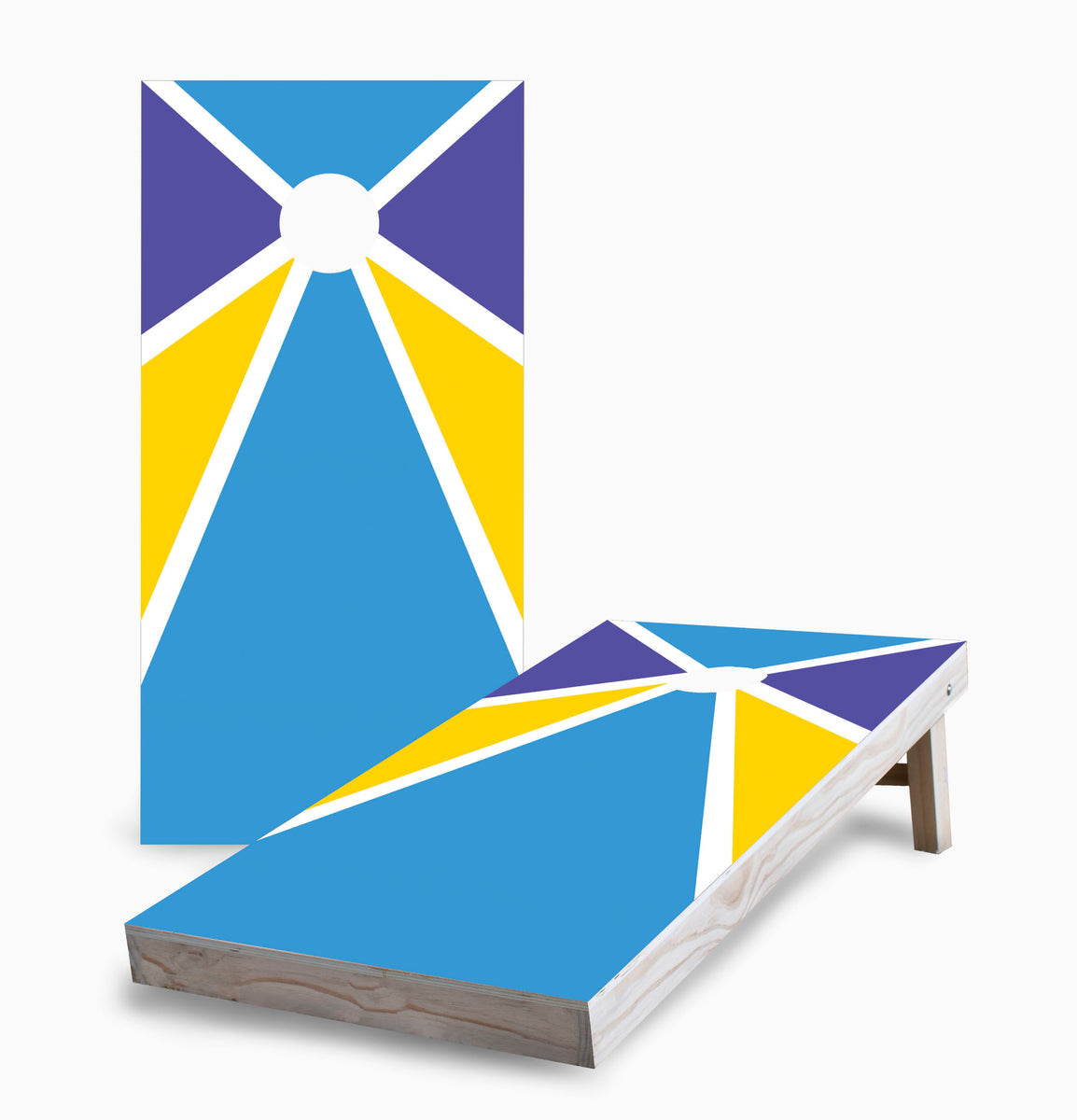 Pinwheel Cornhole Board Set – Skip's Garage